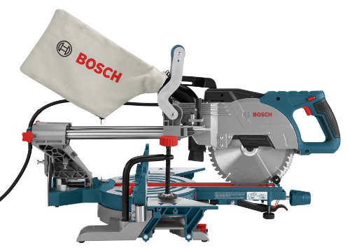BOSCH CM8S 8-1/2 Inch Single Bevel Sliding Compound Miter Saw, Blue