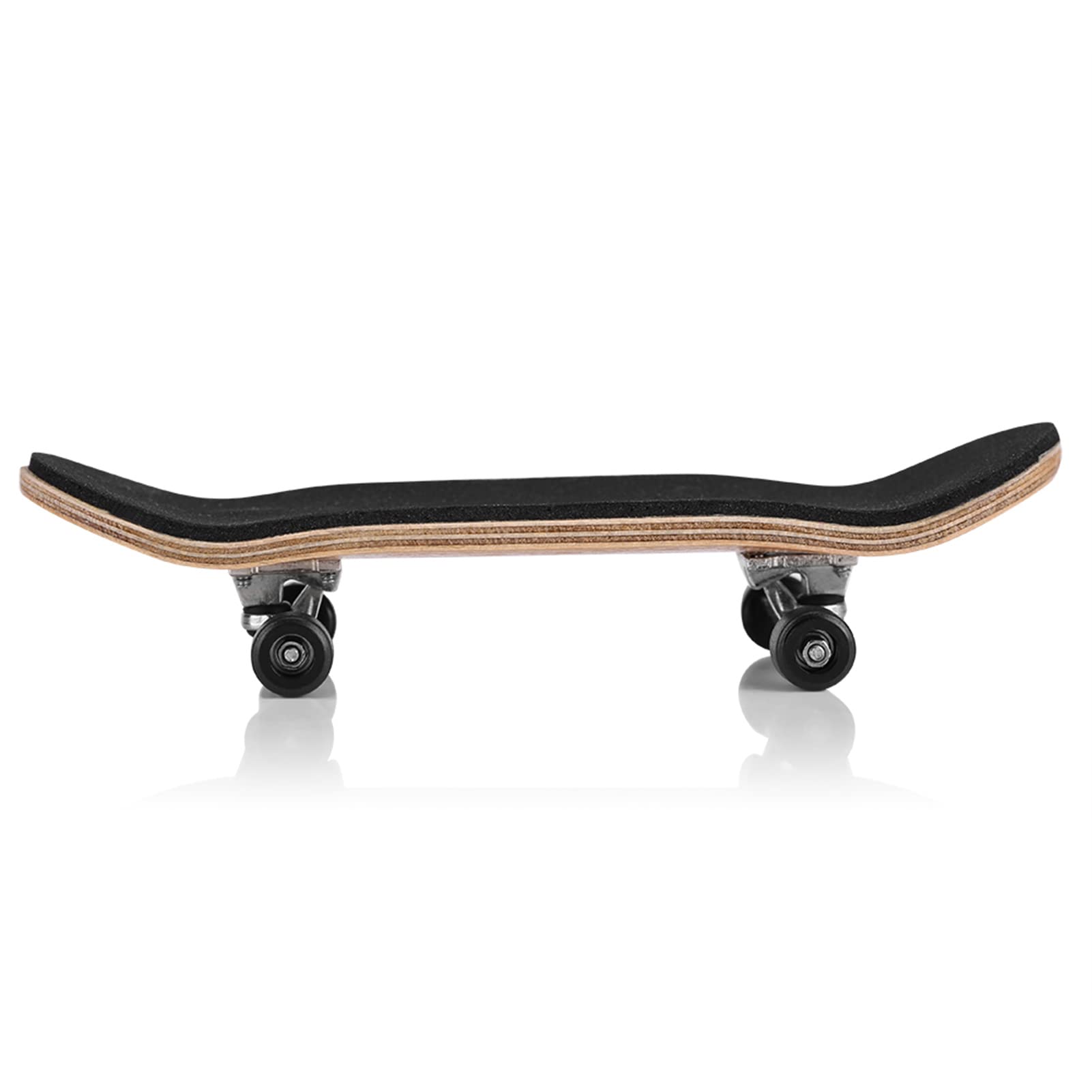GLOGLOW Finger Skateboard, Wooden Mini Fingerboard Finger Toy with Wooden Board Professional Bearing and Wheel for Adults and