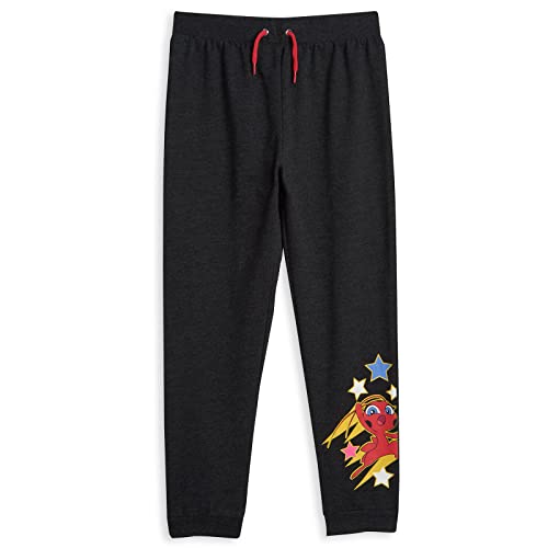 Miraculous Ladybug Big Girls Ruffled High Low T-Shirt & French Terry Pant Set 10-12 Red/Black