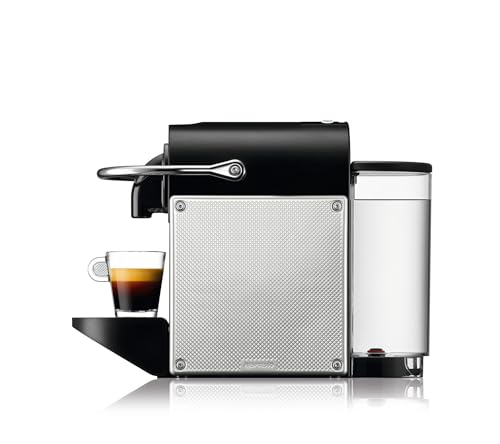 De'Longhi Nespresso Pixie EN127.S, Fully Automatic Coffee Machine, One-Button Coffee Machine with Multi-Function, Welcome Set Included, Compact Design, 19 Bar Pressure, 1260W, Silver