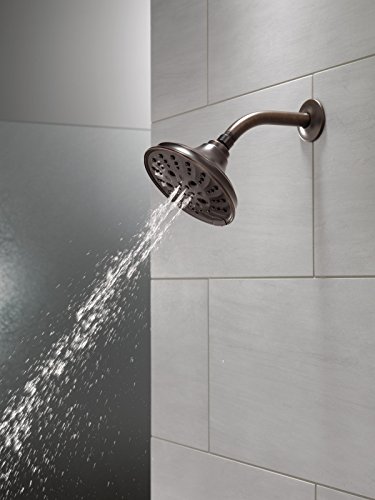 DELTA FAUCET -faucet 52669-RB H2Okinetic 5-Setting Raincan Shower head, Venetian Bronze