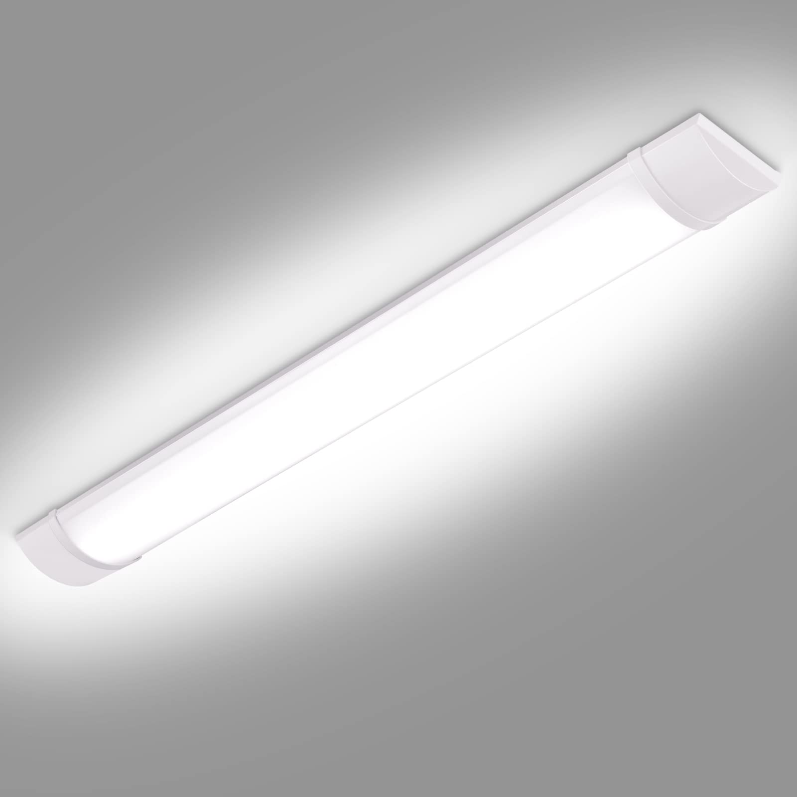 CosHall LED Shop Light 3FT, 30W 3000LM Super Bright LED Tube Light,6500K Daylight White LED Ceiling Light,Hight Output,LED Shop Lights for Garage Warehouse Workshop Basement