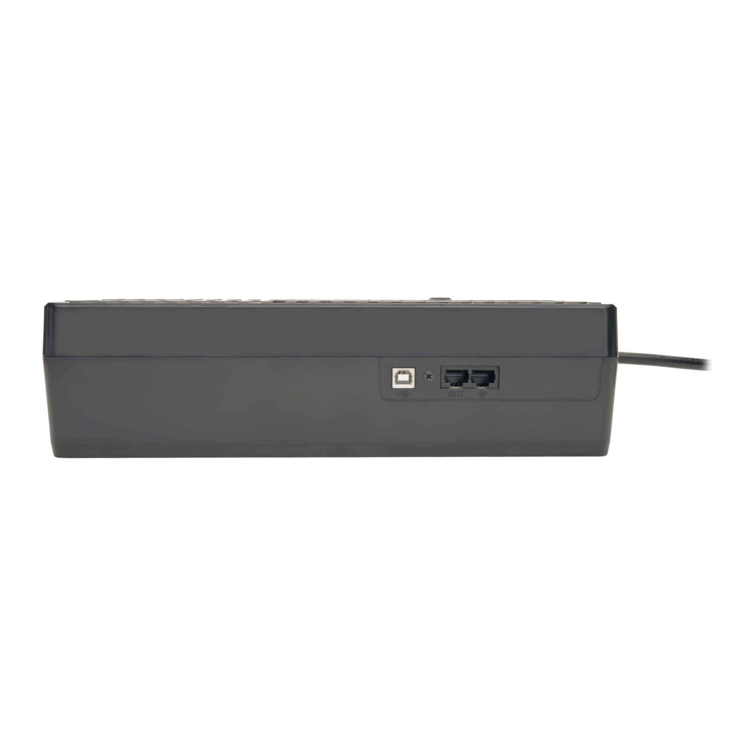 Tripp Lite 750VA UPS Battery Backup Uninterruptible Power Supply Surge Protector, 12 Outlets, Dataline Protection, USB Monitoring, Home & Office, 3-Year Warranty & $100,000 Insurance (INTERNET750U)
