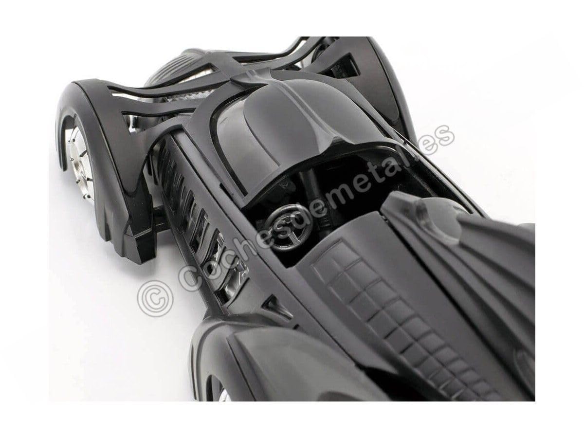 Jada Toys DC Comics Batman Forever Batmobile & Batman Figure 1:24 Die - Cast Vehicle with Figure Matte Black