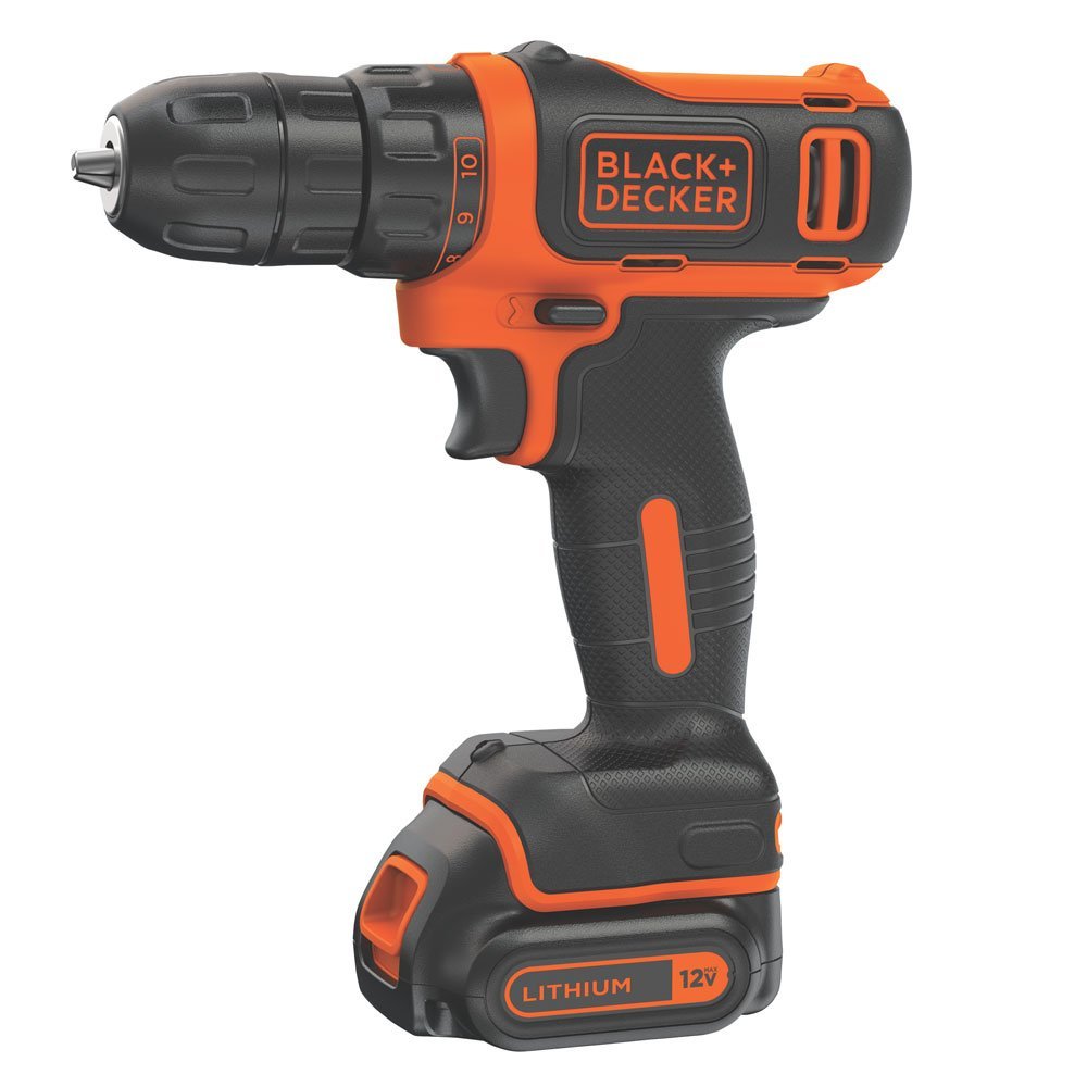 BLACK+DECKER 12V MAX Cordless Drill/Driver (BDCDD12C) (Renewed)