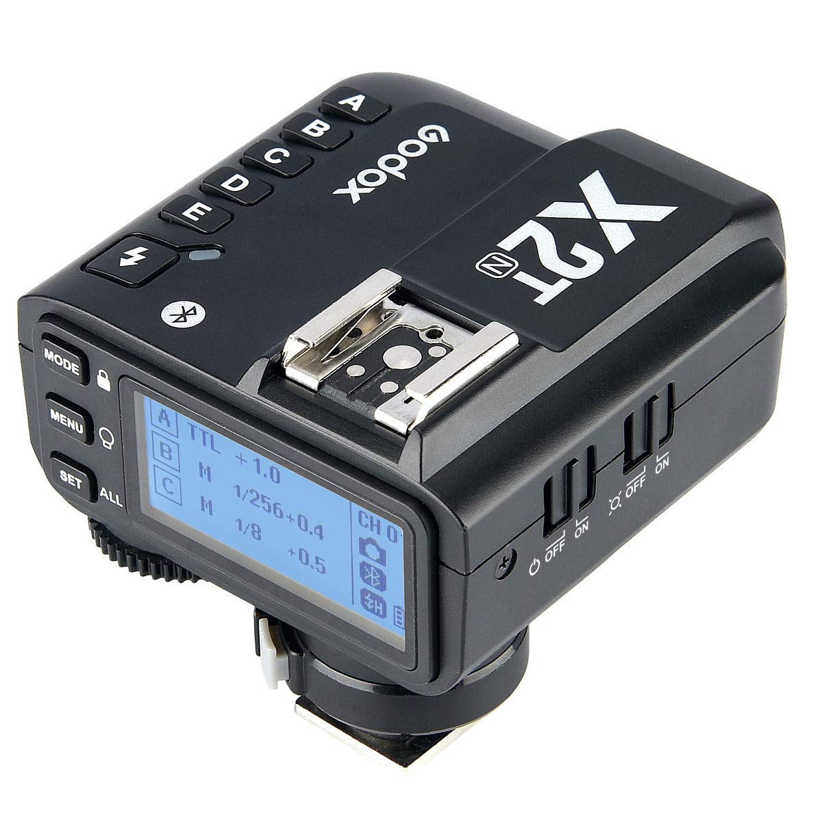 Godox X2T-N TTL Wireless Flash Trigger for Nikon, Support 1/8000s HSS Function, 5 Dedicated Group Button and 3 Function Button for Quick Setting