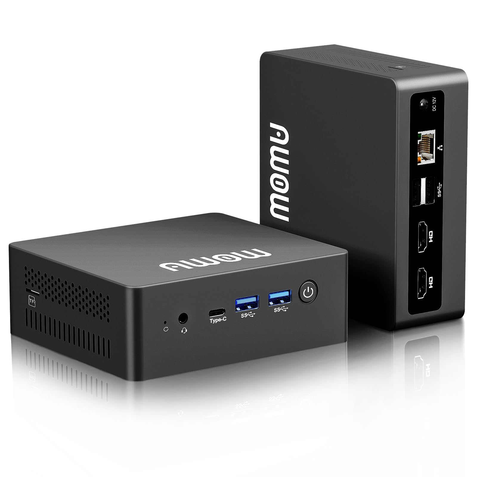 AWOW AK41 Mini PC, Intel Celeron J4125 Mini Desktop Computer, 8GB RAM 128GB SSD, 4K UHD, Dual WiFi, 2X HDMI, 4X USB, BT 4.2, Gigabit Ethernet with VESA for Office/Business/Daily Use