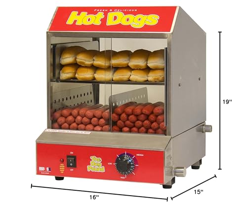 Benchmark 60048 Party Occasion The Dogpound Hotdog Steamer