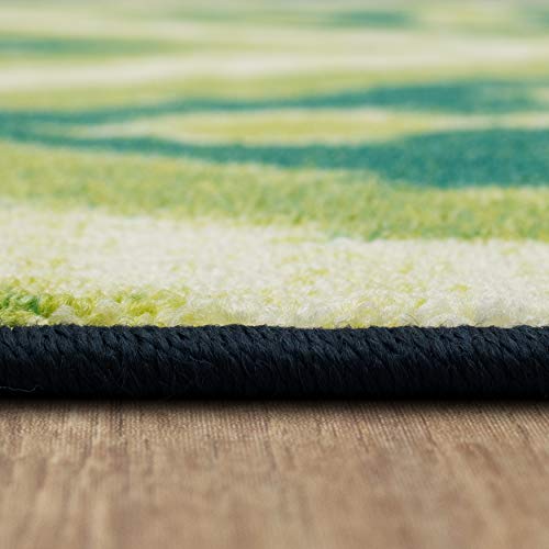 Mohawk Home Summer Splash Area Rug, 5 ft x 8 ft, Teal