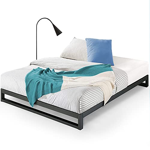 ZINUS Trisha Metal Platforma Bed Frame / Wood Slat Support / No Box Spring Needed / Easy Assembly, King