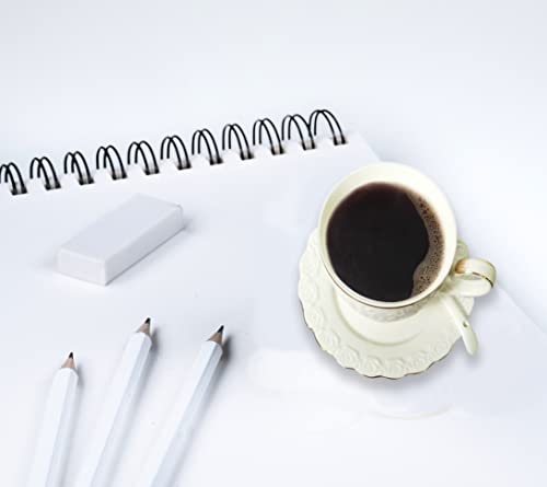 Ceramic Coffee Cup Set with Saucer Spoon 3 Piece Flower Elegant Vintage Coffee Cup,for Milk Afternoon Tea Black Tea(6.7 oz)