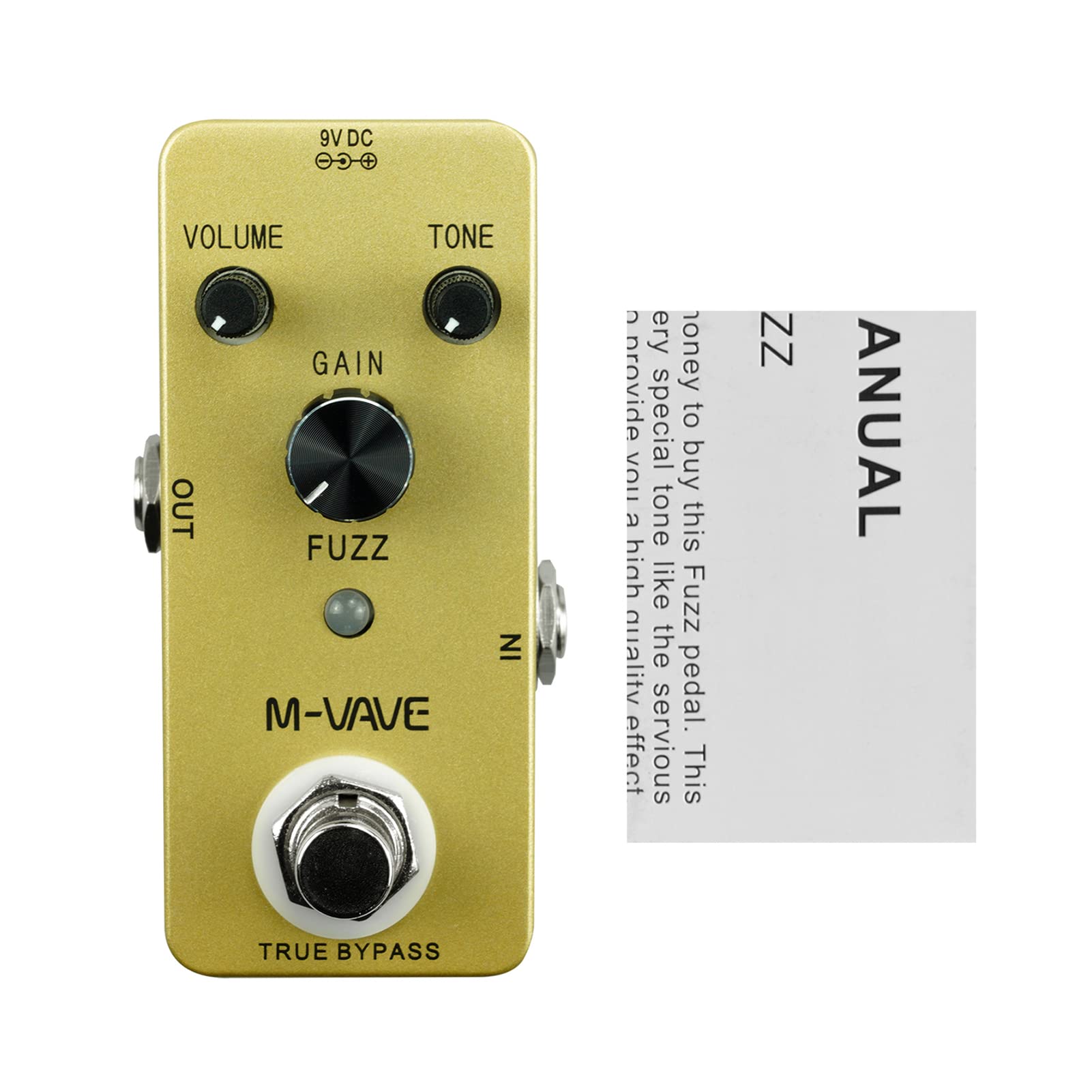 Btuty Fuzz Guitar Effect Pedal Zinc Alloy Shell True Bypass