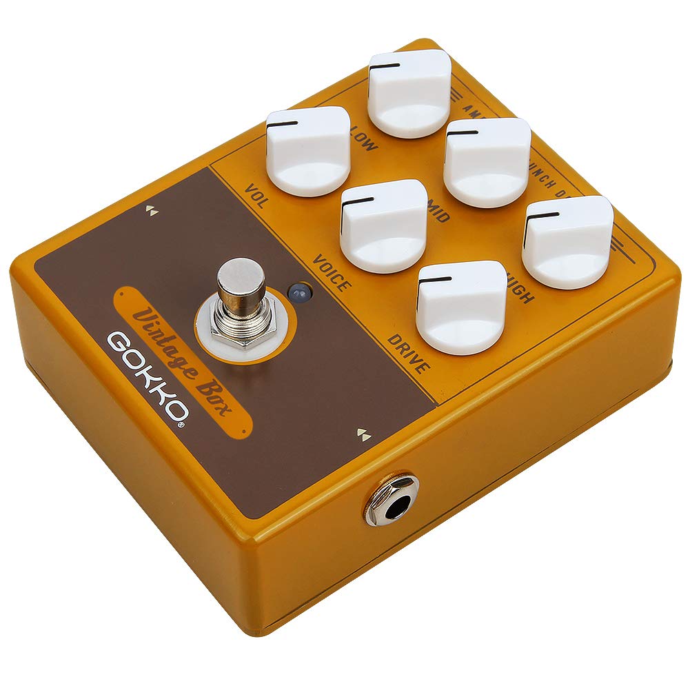 GOKKO American Sound Simulator 57 Deluxe AMP in a Box Pedal from Clean to Overdrive Sound (GK-33)
