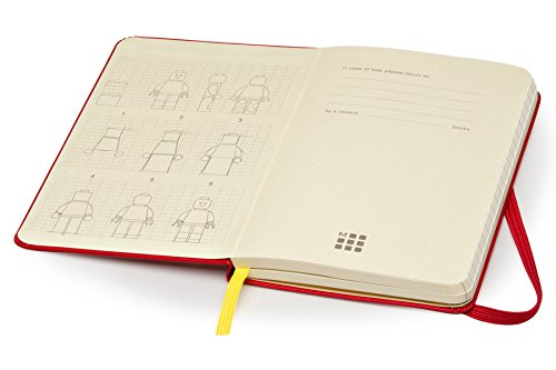 Moleskine Limited Edition Lego Notebook, Hard Cover, Pocket (3.5" x 5.5") Ruled/Lined, Scarlet Red, 192 Pages