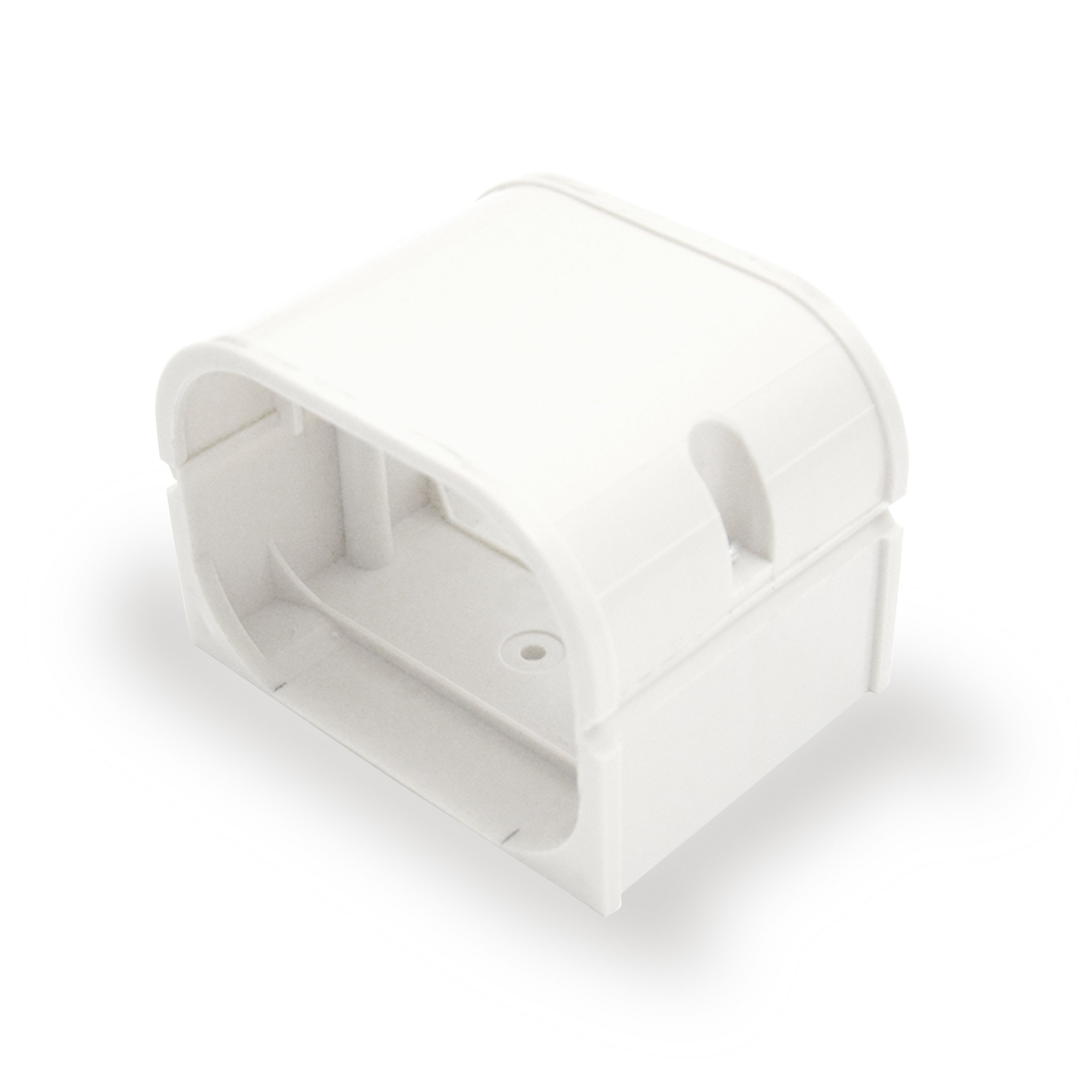Jeacent 3"W 11.3Ft PVC AC Line Set Cover Kit Tubing Cover for Mini Split, Central Air Conditioner, Heat Pump