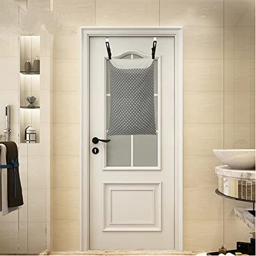 HDHYK Adjustable Space Saving Door Hanging Laundry Hamper Bag Dorm Laundry Bag,Wide Open Top Over The Door Laundry Hamper with Free Hanging Hooks
