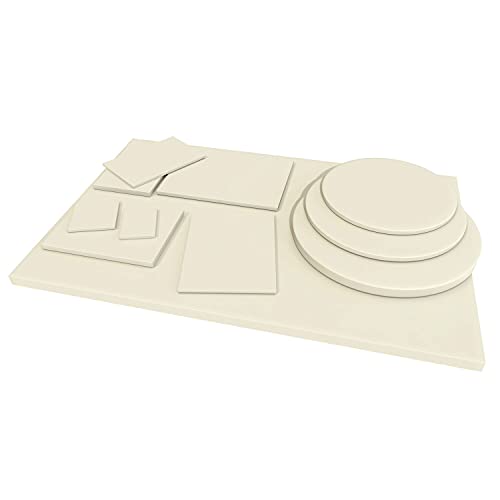 NoTrax 12" x 18" x 0.75" Sani-Tuff T45 Natural Rubber Cutting Board, Non-Skid Professional-Grade, Made in USA, T45S3012BF