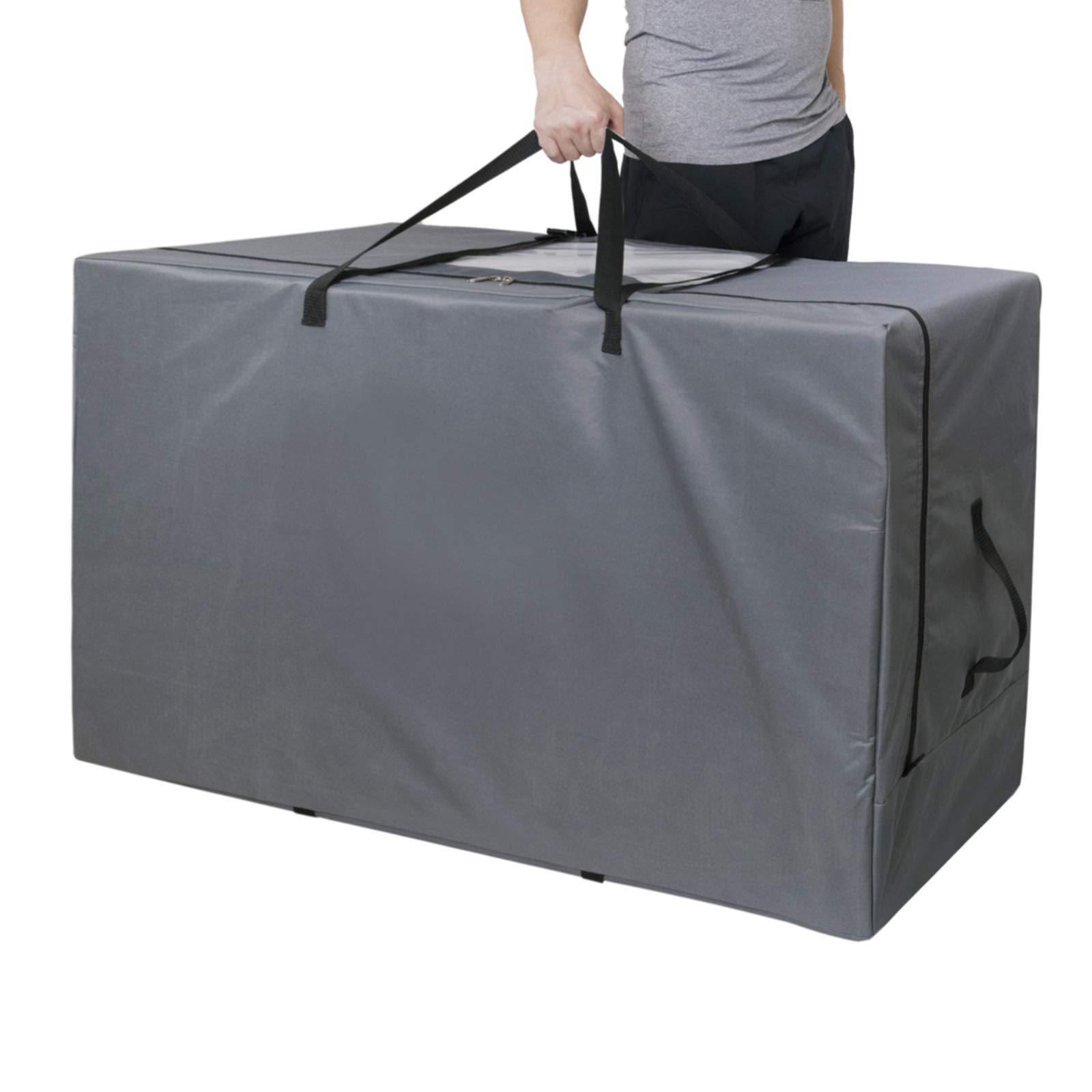 Cuddly Nest Folding Mattress Storage Bag - Heavy Duty Carry Case for Tri-Fold Guest Bed Mattress (Fits 6" Queen Mattress)