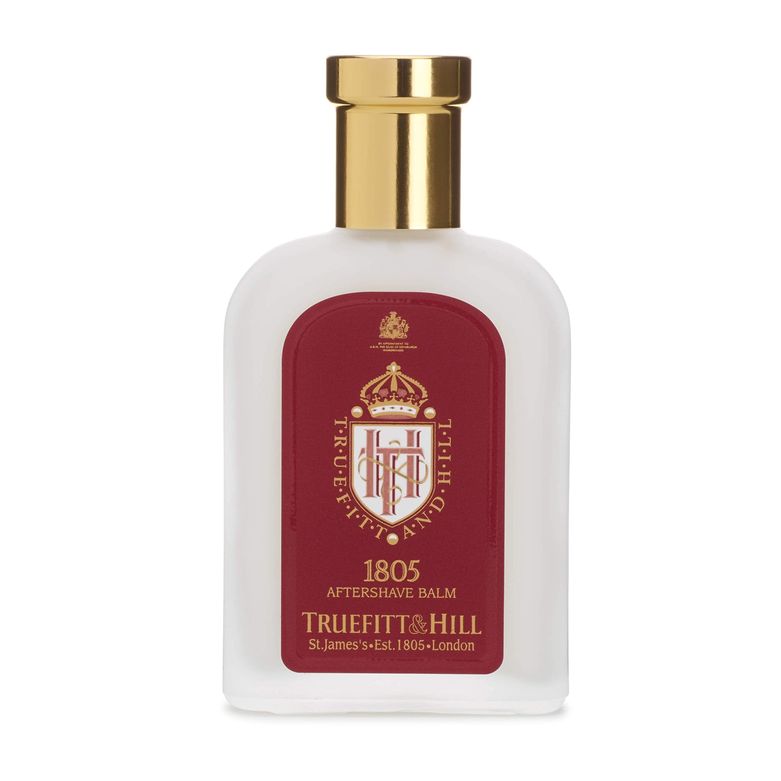 Truefitt & Hill Luxury Aftershave Balm - 1805 - Premium Soothing Moisturizer with Aloe Vera Extract - Ideal for Sensitive Skin, Razor Burn Relief, and a Silky Smooth Finish - 3.38 oz.