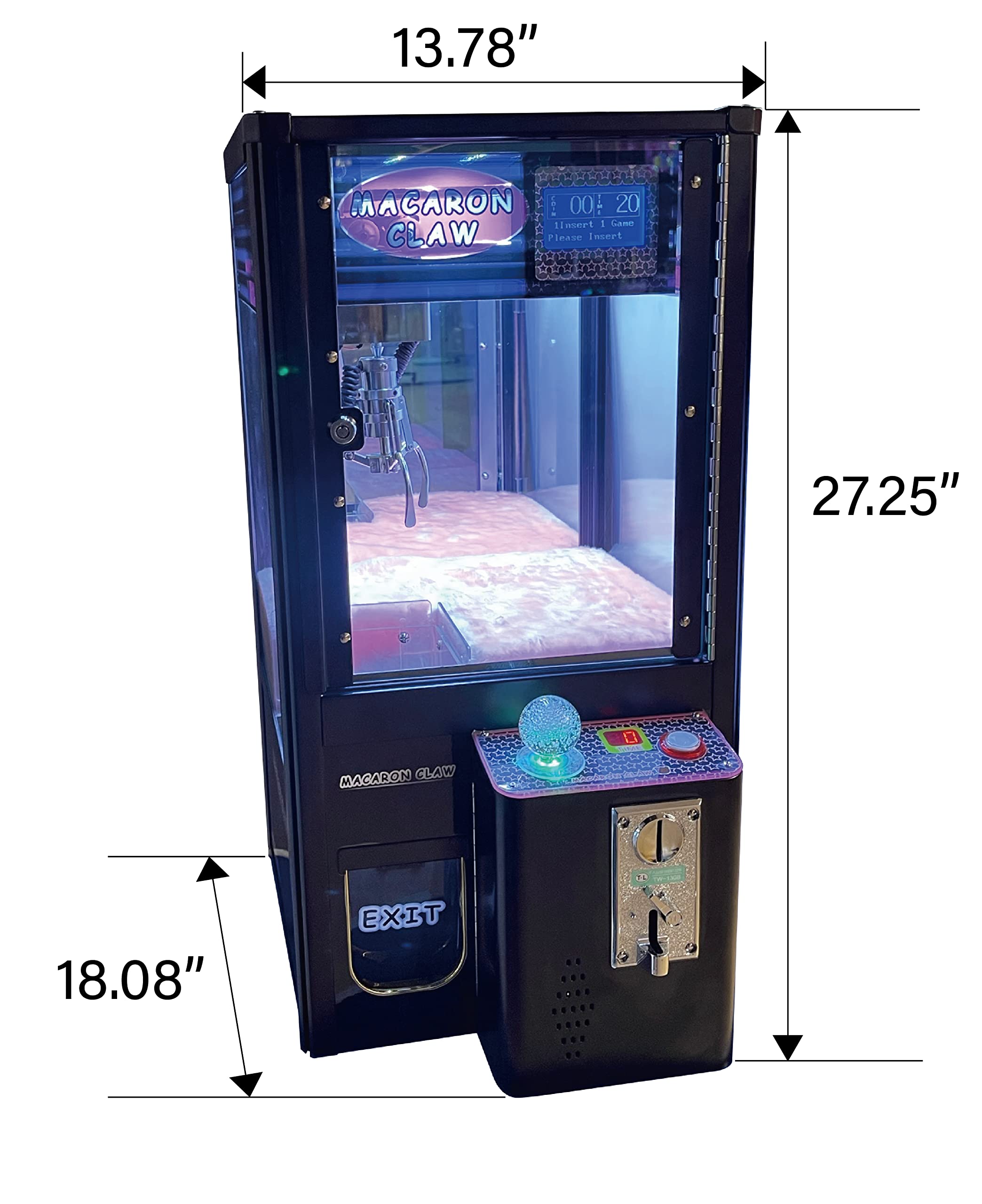 LUHAO Mini Claw Machine Crane Machine for Children -Black- (Pre Order Product)