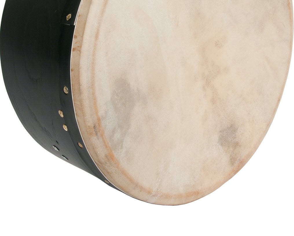 Bodhran, 16"x7", Tunable, Black, Single