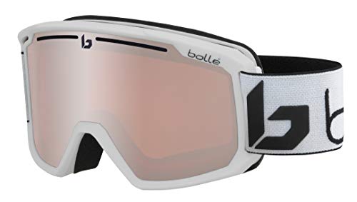 Bolle Maddox White Corp Matte/Vermillon Gun Cat.2 | Medium-Large - Snow Goggles Unisex-Adult