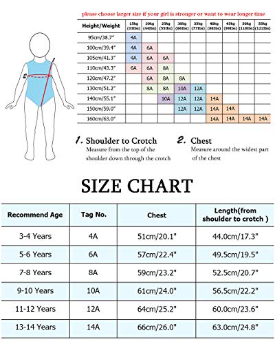 BAOHULU Leotards for Girls Gymnastics Toddler Shiny Metallic Athletic Bodysuit B230_Purple_6A