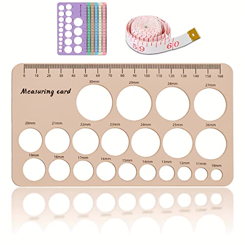 KOLEKY Nipple Ruler - Accurate and Soft Flange Sizing Measurement Tool for Breast Pump and Nipple Shield - Essential for New Moms and Breastfeeding - 6 Color Options(Brown)