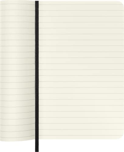 Moleskine Classic Notebook, Soft Cover, Pocket (3.5" x 5.5") Ruled/Lined, Black, 192 Pages