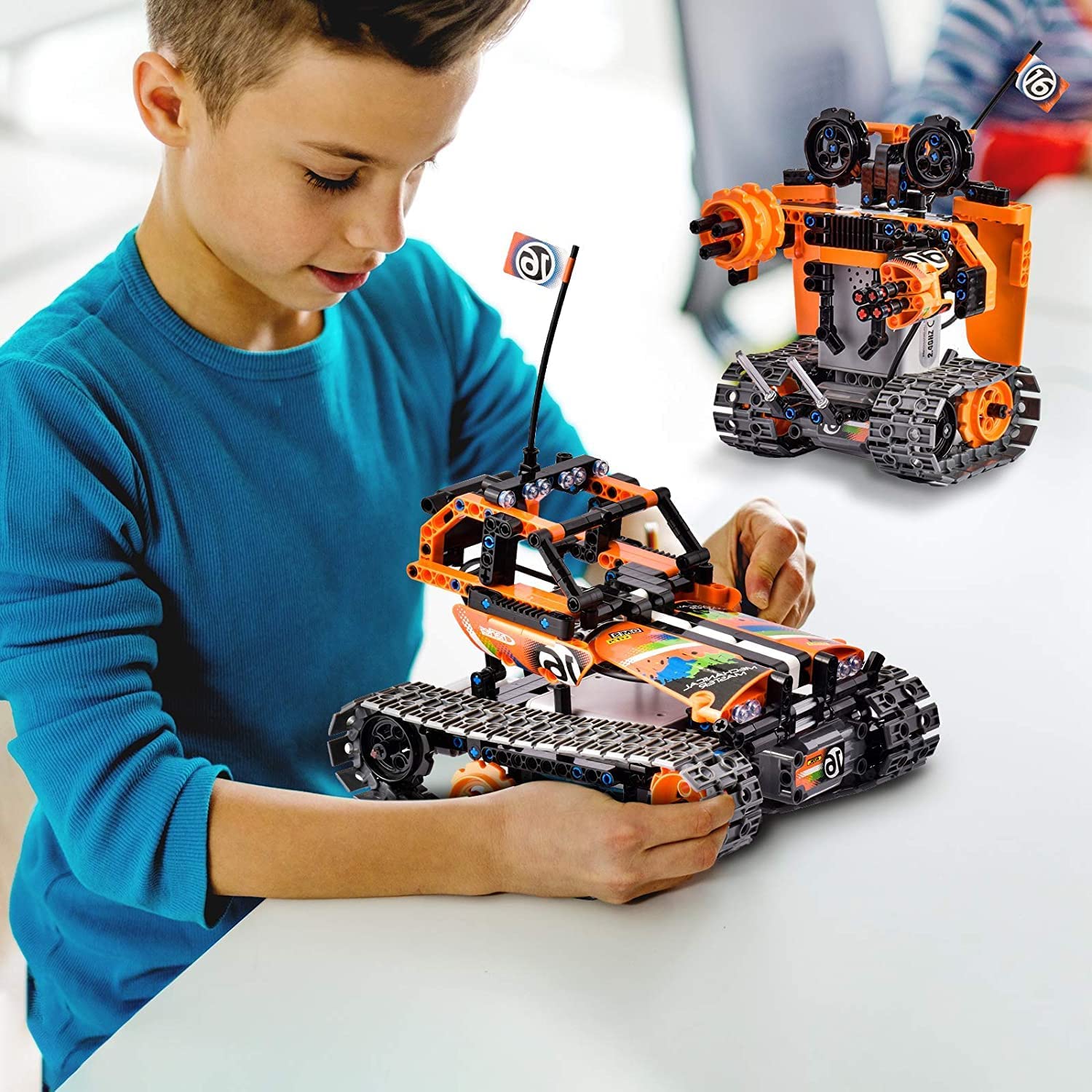Remote Control Monster Truck DIY Building Set – RC Toy for Kids Science Learning, DIY Educational Gift Set for Age 6 7 8 9 10 11 12+ Boys & Girls, 3 in 1 Variable Stunt Modes - 392 Pcs Set
