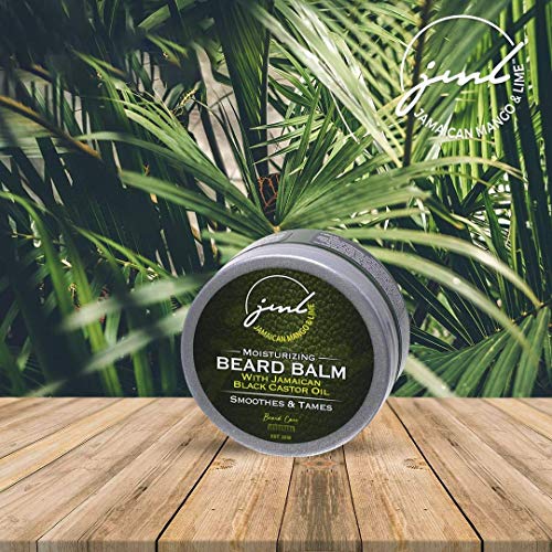 Beard Balm Leave in Conditioner β Jamaican Mango & Lime β Natural Ingredients Grooming For Men with Shea Butter, Strengthens & Softens Beards & Mustaches, Styles and Hold, Moisturize, & Shine 2 OZ