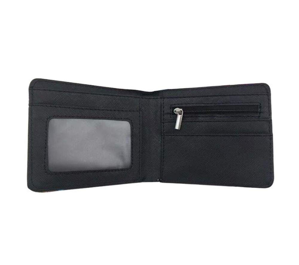 Jintoong Anime Wallet Young Men and Women Students Short Wallets Japanese Cartoon Comics Purse (Color H)