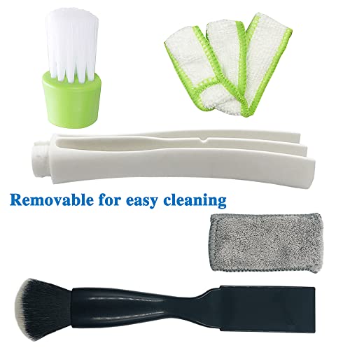 FineGood 2 Pcs Double Head Car Detailing Brushes, Car Brushes Soft Car Cleaning Kit Brush Interior Car Cleaner Detail Brushes for Car Clean