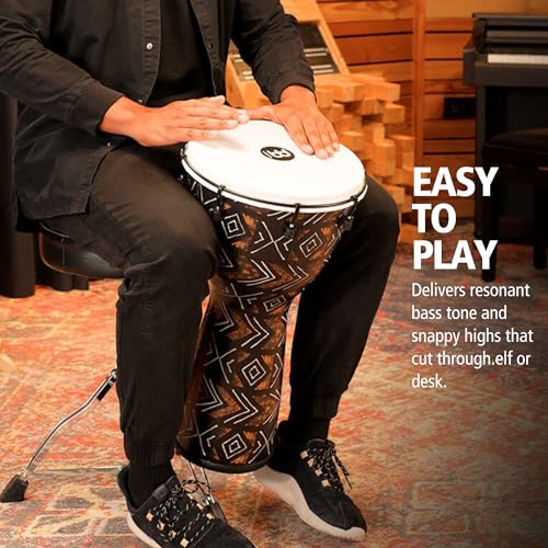 Meinl Percussion Djembe Hand Drum Circle Instrument with Synthetic Shell and Head, Alpine Series β NOT Made in China β Easy Tuning, 2-Year Warranty (ADJ12-KA)
