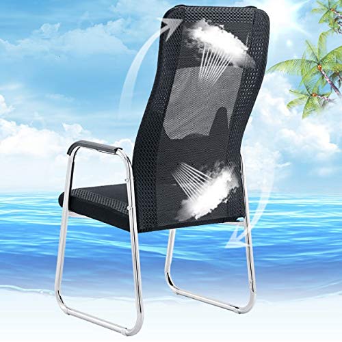 ZLBYB Home Computer Chair Waist Staff Office Chair Breathable Boss Chair Fixed Armrest Arch High Back Student Chair (Color : As2)