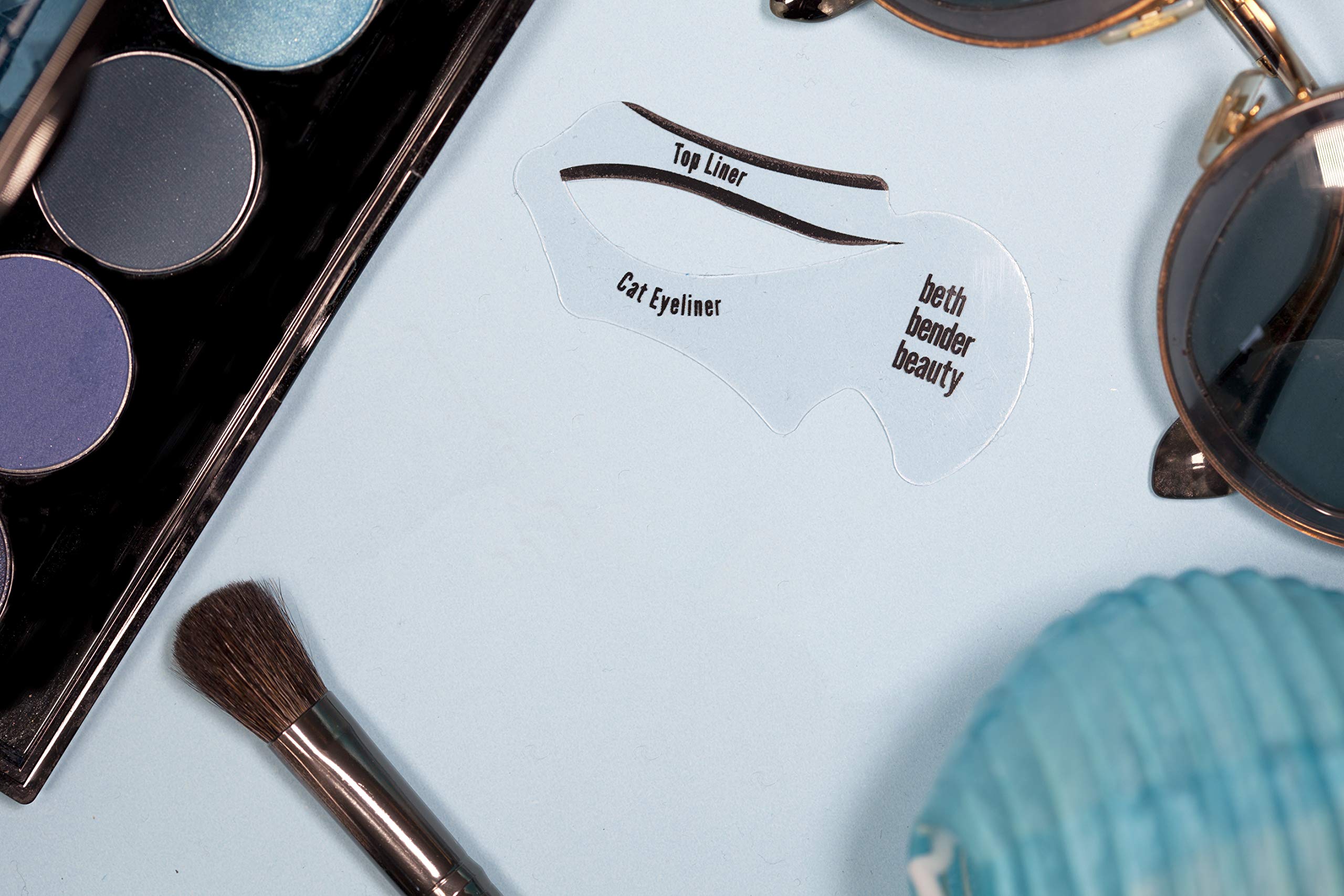 Beth Bender Beauty Eyeliner Tool | Cat Eyeliner Stencil | Perfect Winged Eyeliner Tool | Made in USA | Reusable, Easy to Clean & Flexible | Cat Eye Stencil | Created by Celebrity Makeup Artist