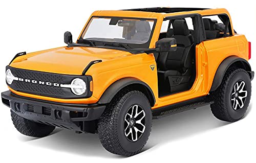 Maisto Diecast Cars 2021 Ford Bronco Badlands Orange Metallic Special Edition 118 Diecast Model Car by Maisto 31457