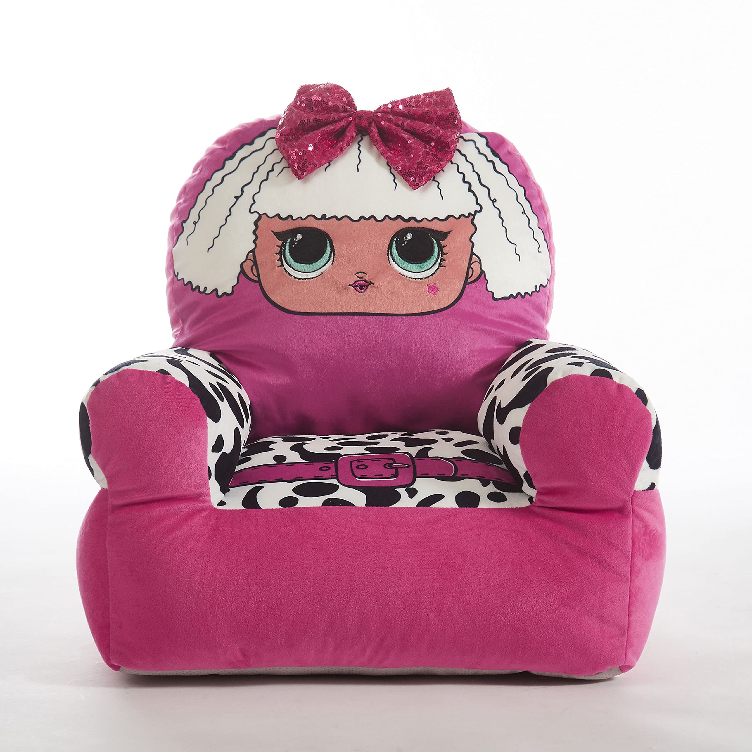 Idea Nuova LOL Surprise Plush Toddler Bean Bag Sofa Chair, Large