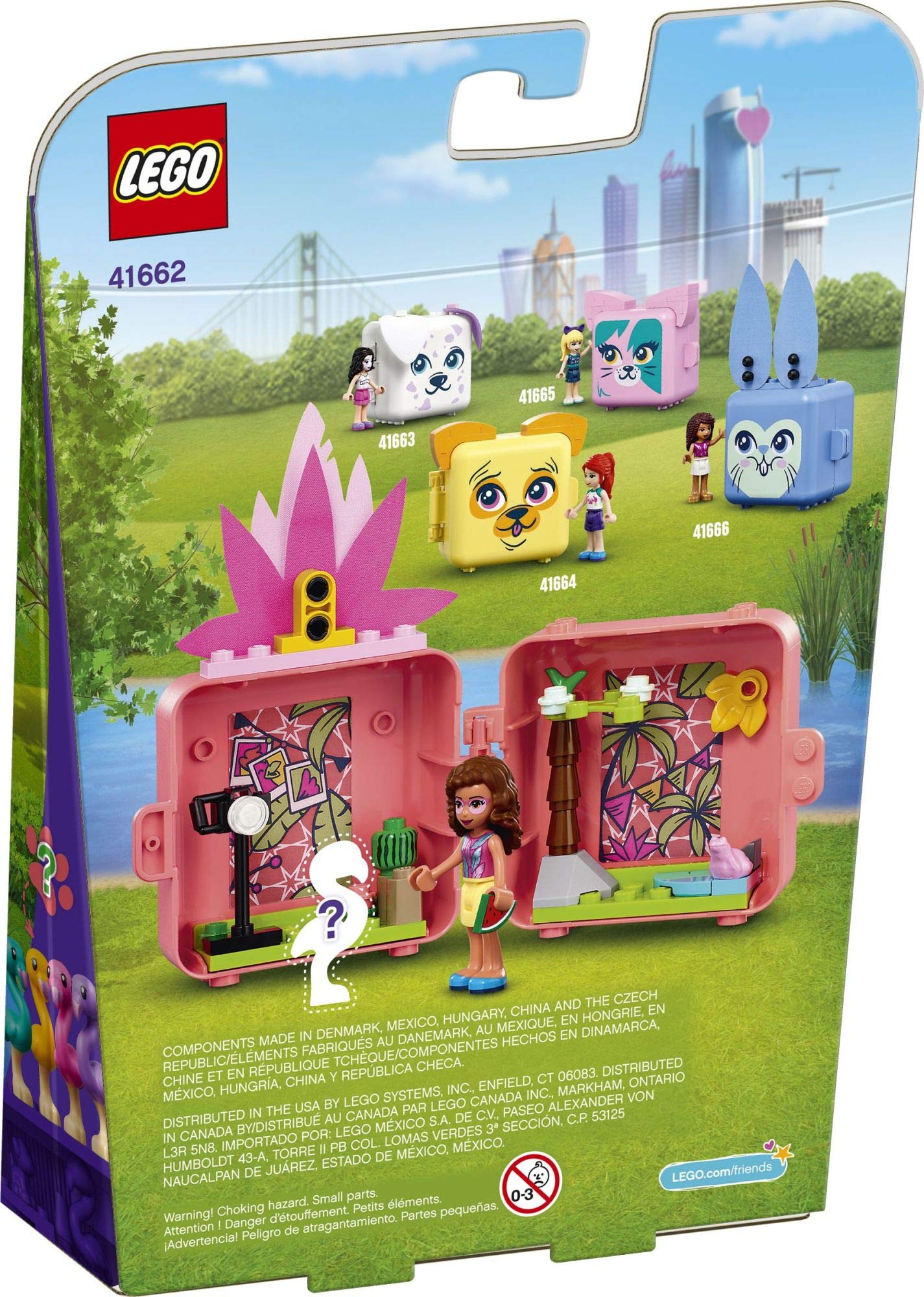 LEGO Friends Olivia's Flamingo Cube 41662 Building Kit; Includes Flamingo Toy and Mini-Doll Toy; Portable Playset Makes Great Creative Gift, New 2021 (41 Pieces)