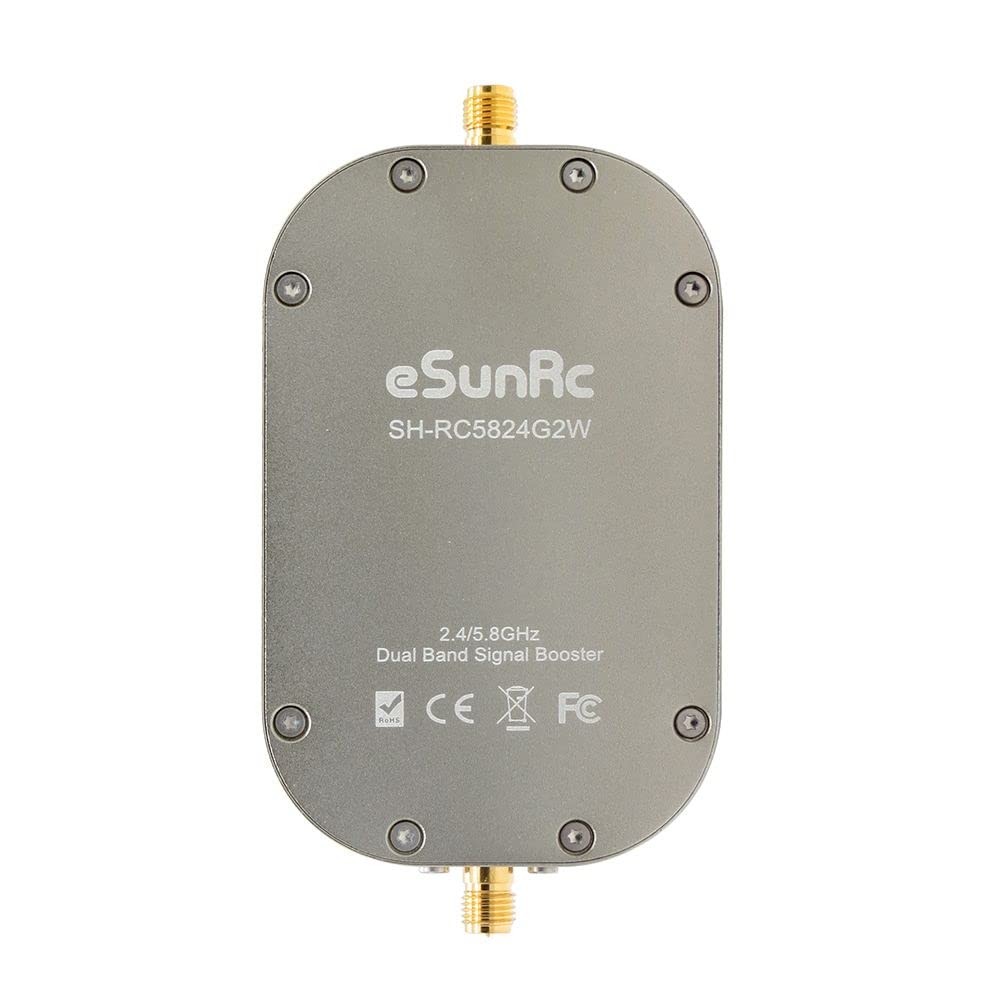 Sunhans eSunRC 2.4Ghz &5.8Ghz Dual Band 2000mW 33dBm UAV WiFi Signal Booster WiFi Signal Amplifier Repeater Extender for Drones, UAV, RC, Mini Size, Only 77g