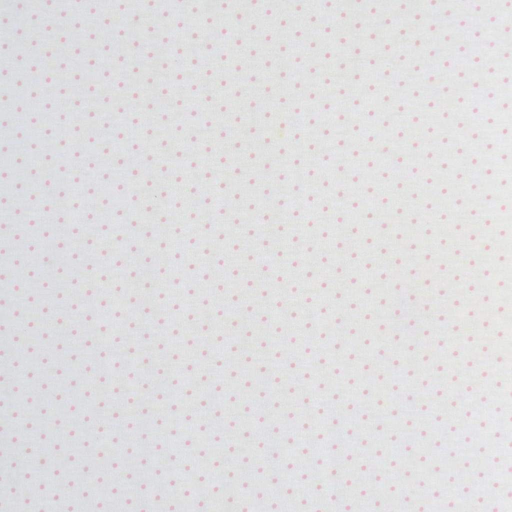 SheetWorld Fitted Cradle Sheet 18 x 36, 100% Cotton Jersey - Pink Pindot, Made in USA