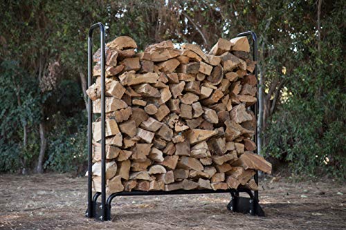 Champion Power Equipment 201163 48-Inch Firewood Heavy Duty Wood Log Rack, Weather Resistant Cover Included