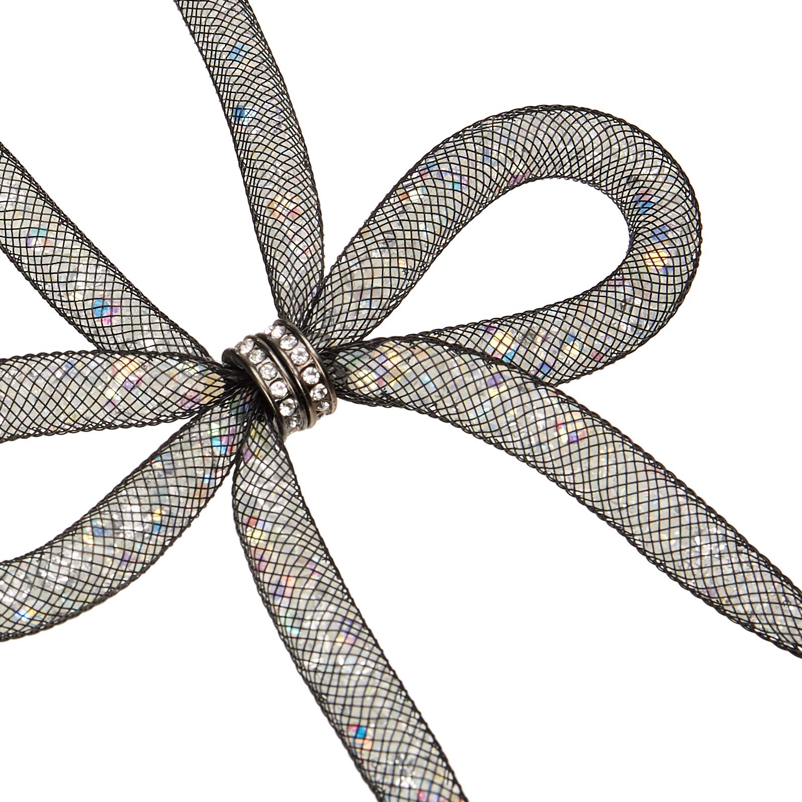Betsey Johnson Mesh Bow Necklace, 16" + 3" Extender