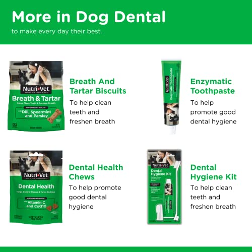 Nutri-Vet Dental Health Soft Chews for Dogs | Helps Control Plaque and Tartar Buildup | Natural Hickory Smoke Flavor | 70 Count