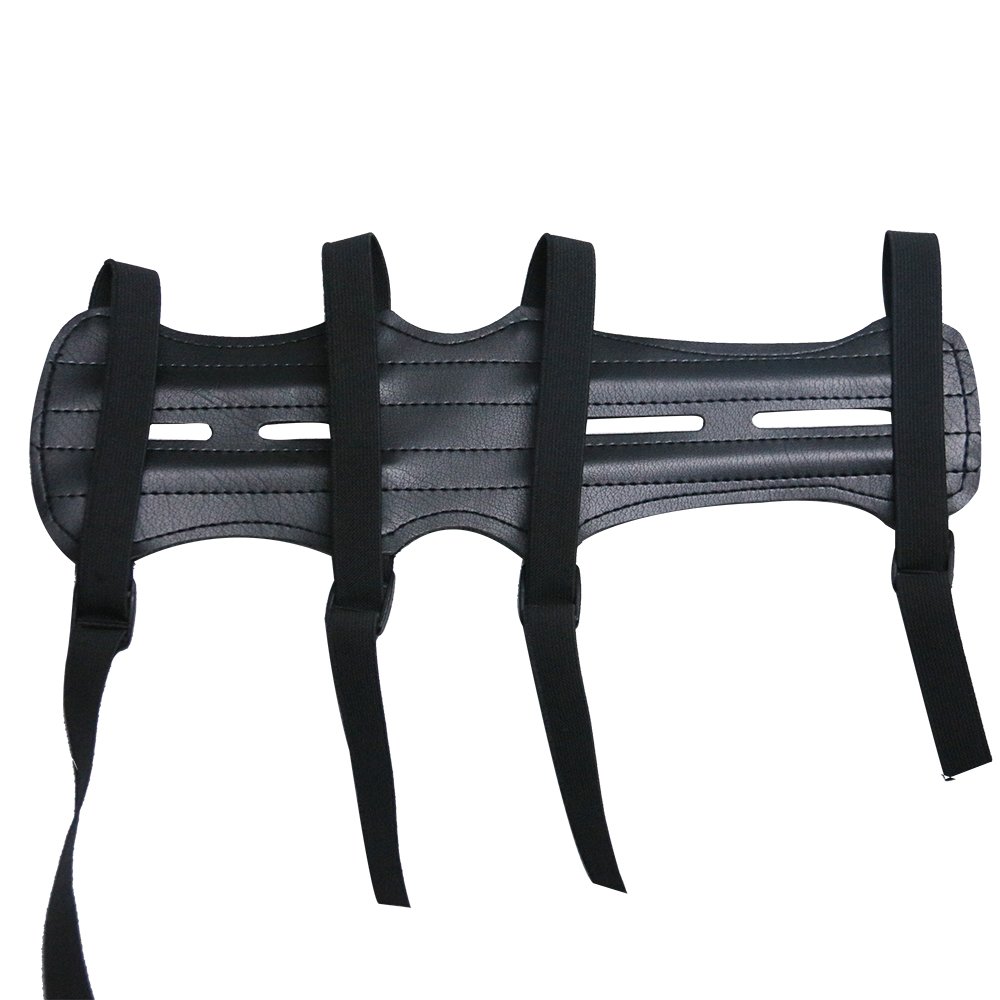 Arcehry 3-Strap Ventilated cow Leather Arm Guard Protector