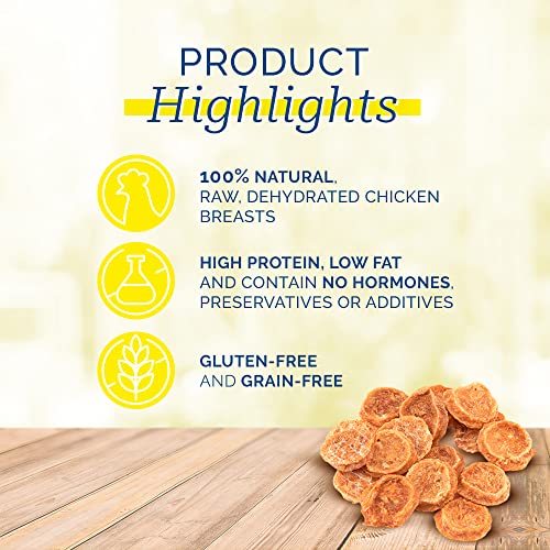 Pet Center Inc. (PCI) Chicken Nibble Dog Treats, 2.25lb. – 100% Real Raw Dehydrated Chicken Breast Bites for Small, Medium & Large Puppies & Dogs