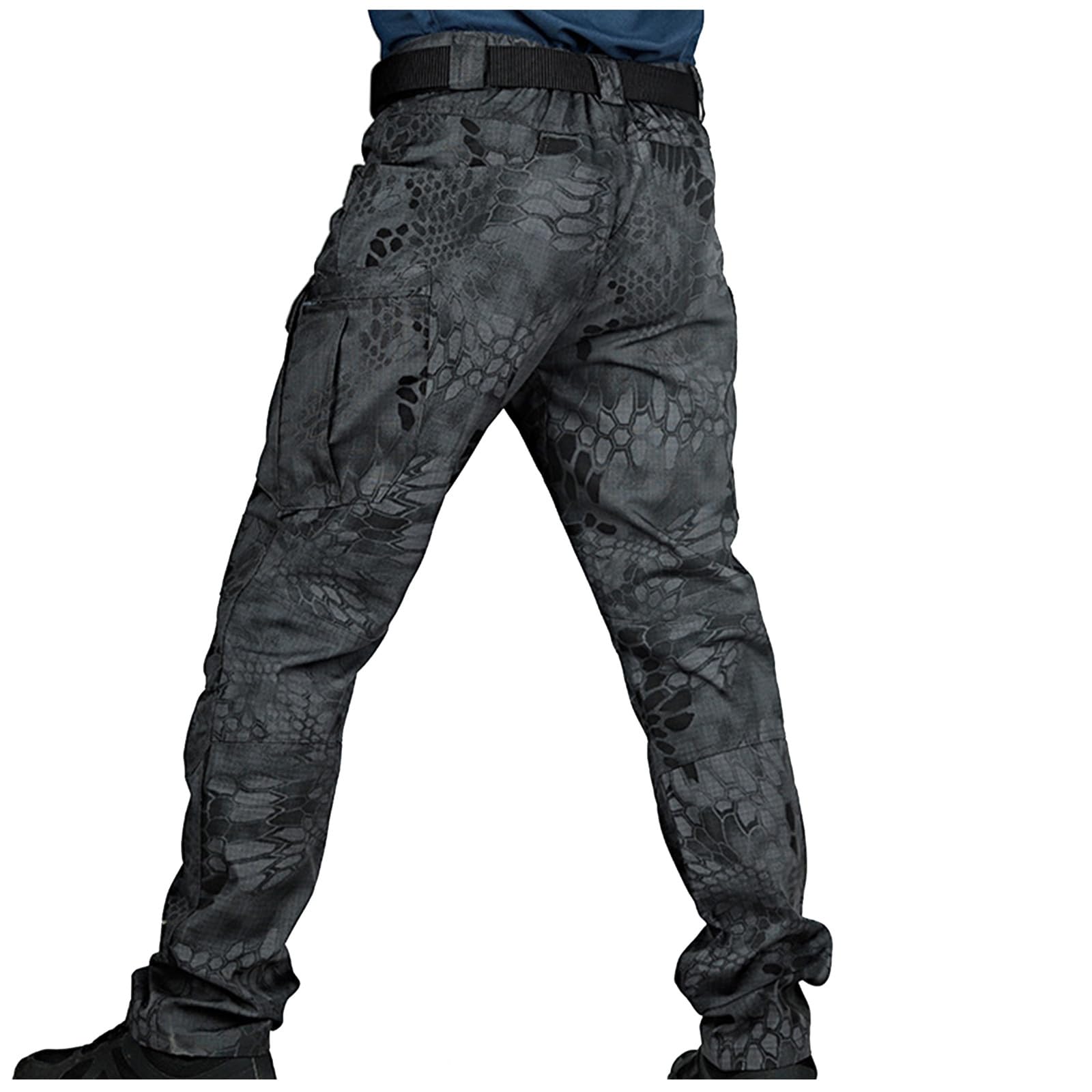 Blczomt Monday Cyber Deals 2023 Men's Tactical Cargo Pants Camouflage Stretch Outdoor Military Assault Pants Water Resistant Combat Pants Cargo Pants Men