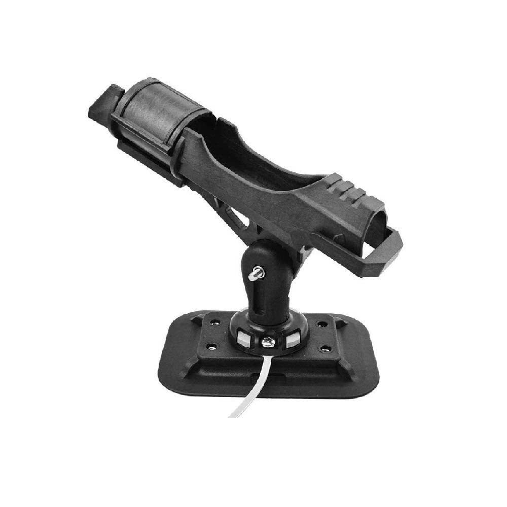 Aurorad Inflatable Boat Accessory Dinghy Raft Fishing Tool Rod Holder Device Pole PVC Sup Board Kayak Fixer Fix Pole Mount Angle (Color : Rod Holder and Base)