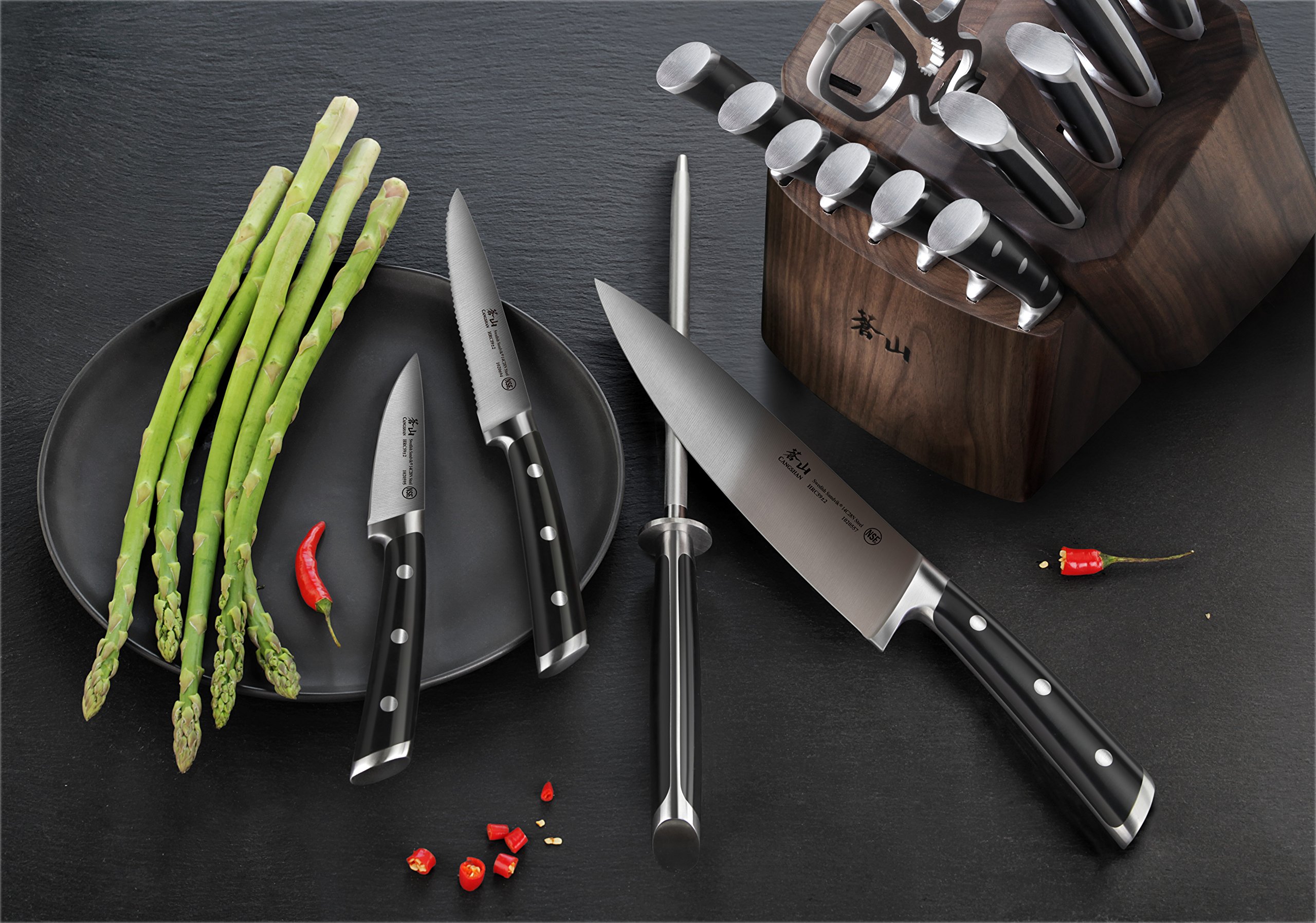 Cangshan S Series 1020403 German Steel Forged Paring Knife, 3.5-Inch Blade
