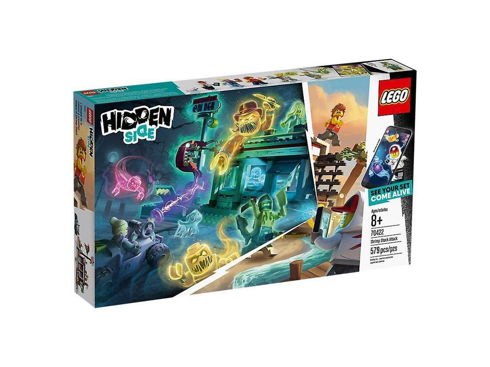 LEGO Hidden Side Shrimp Shack Attack 70422 Augmented Reality [AR] Building Set with Ghost Minifigures and Toy Car for Ghost Hunting, Tech Toy for Boys and Girls (579 Pieces)